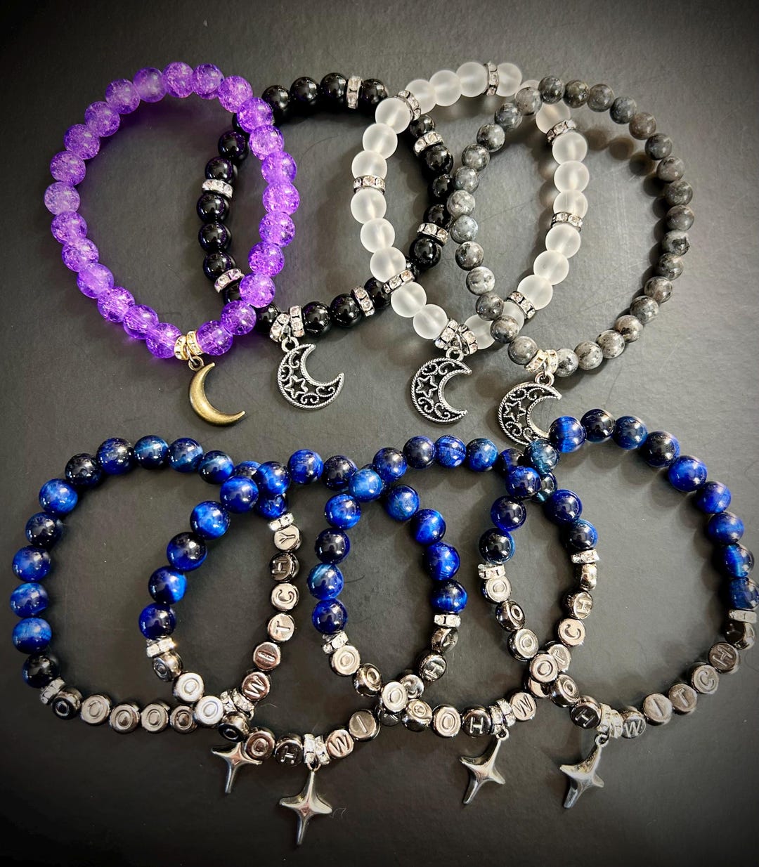 Witchy Gemstone Bracelet Collection: Inspired by the Covenant - Etsy
