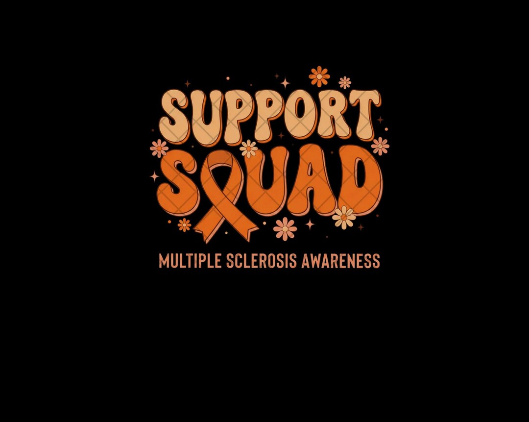 Multiple Sclerosis Png, Support Squad Png, Awareness Ribbon Png, Orange ...