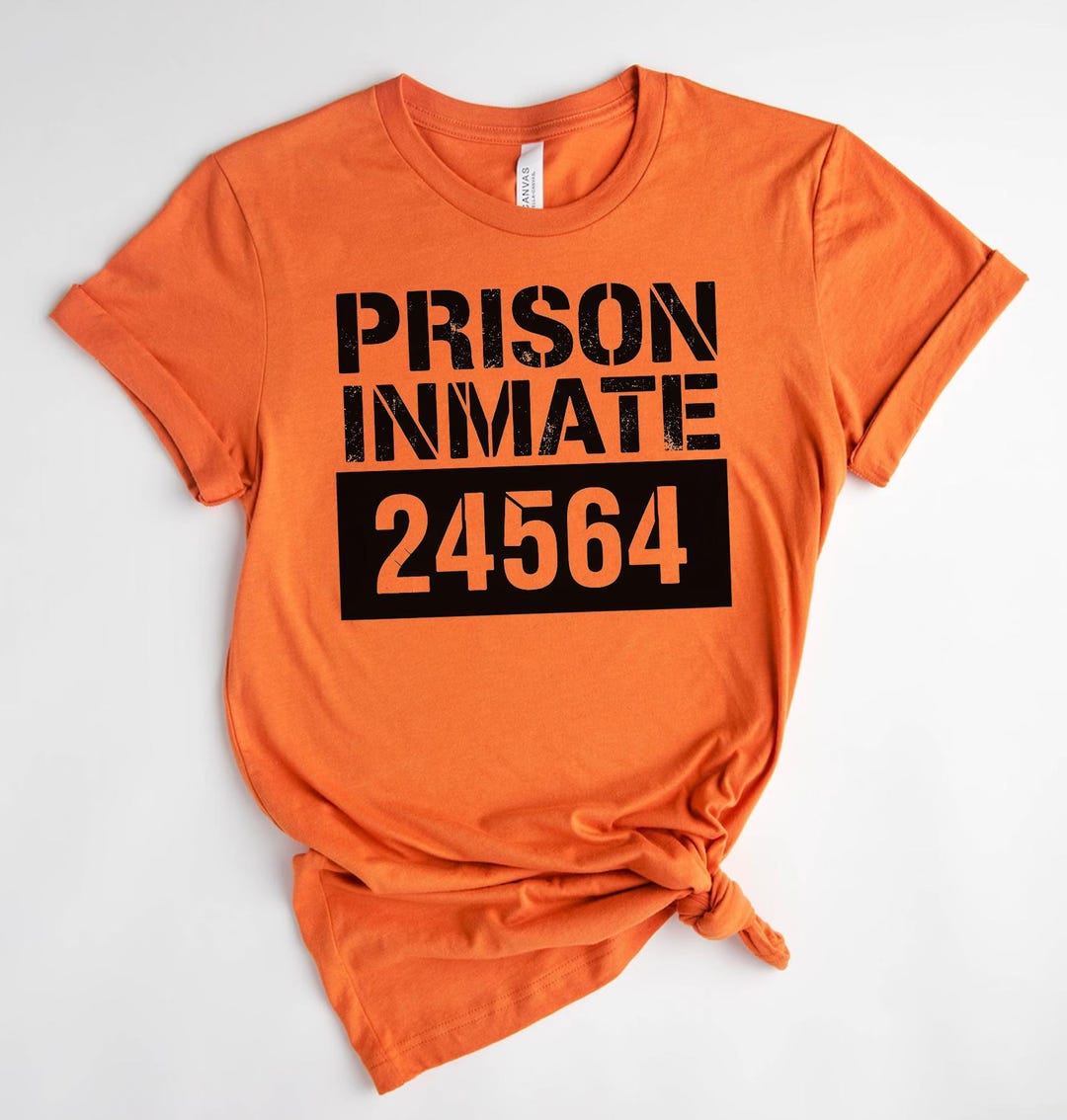 Prisoner Costume Orange Inmate Halloween T-shirt - Etsy