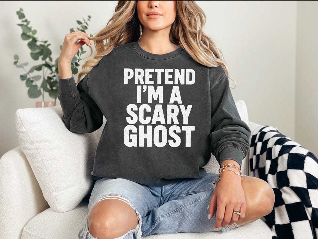 Pretend I’m A Scary Ghost Digital Download Funny Halloween Costume ...
