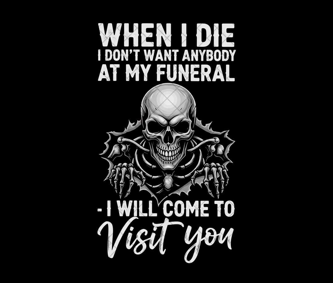 Funny Skeleton Quote PNG, Dark Humor Skull Clipart, Halloween Ghost ...