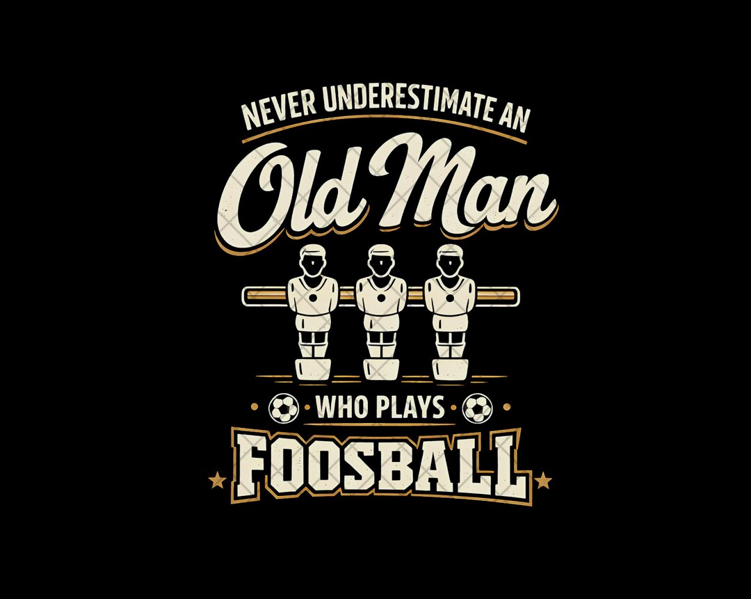 Foosball Old Man PNG, Foosball Lover Gift, Digital Download PNG, Table ...