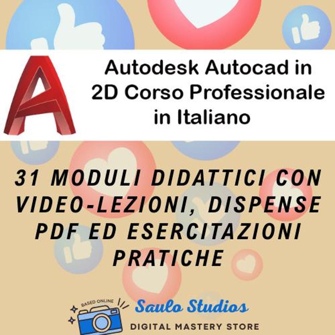 Autodesk Autocad 2D Professional Course in Italian - Etsy