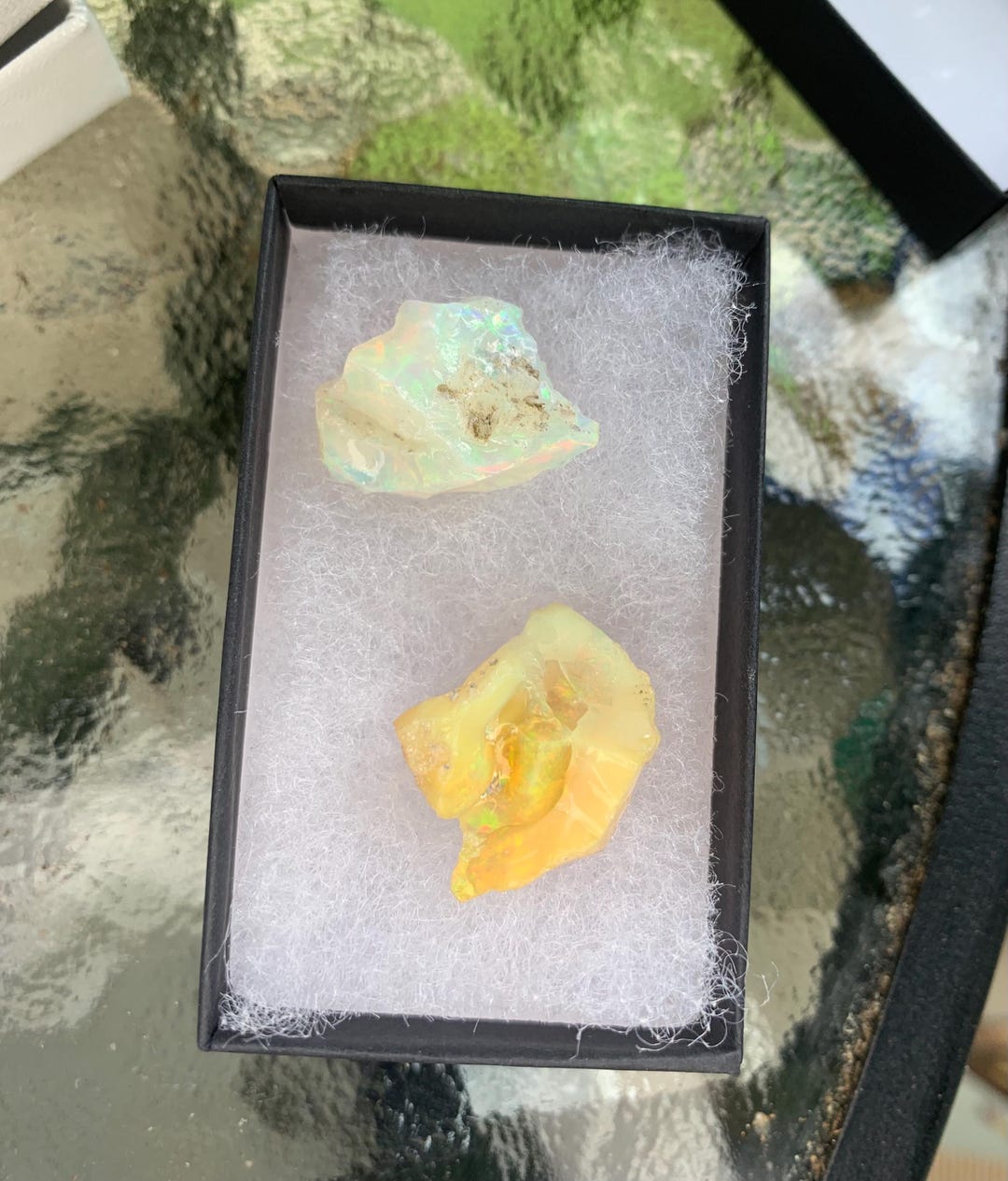 ETHIOPIAN OPALS— Two Raw and Flashy Ethiopian Opals - Etsy