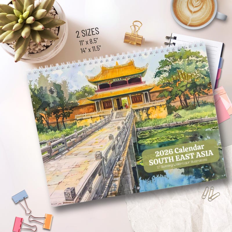 Asian Woman Calendar 2026 - Etsy