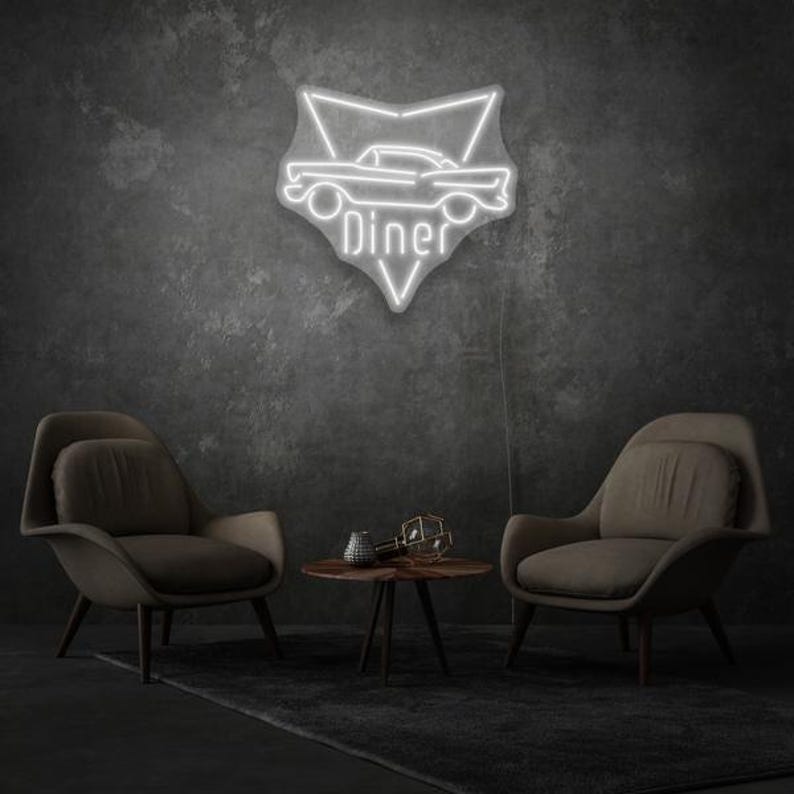 Retro Diner LED Neon Sign | Vintage Style Diner Sign | Restaurant LED ...