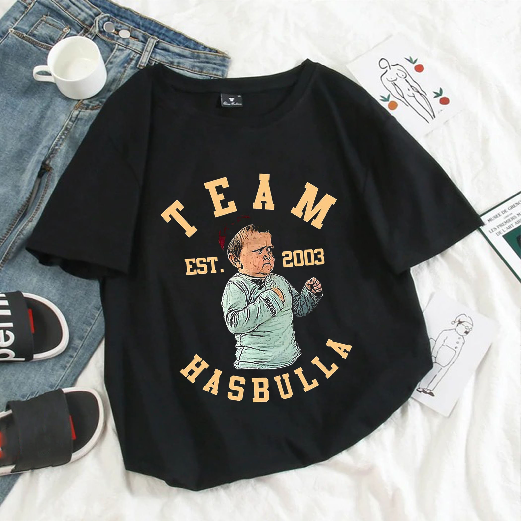 Team Hasbulla EST. 2003 Shirt, Funny Hasbulla Meme Shirt Designed ...