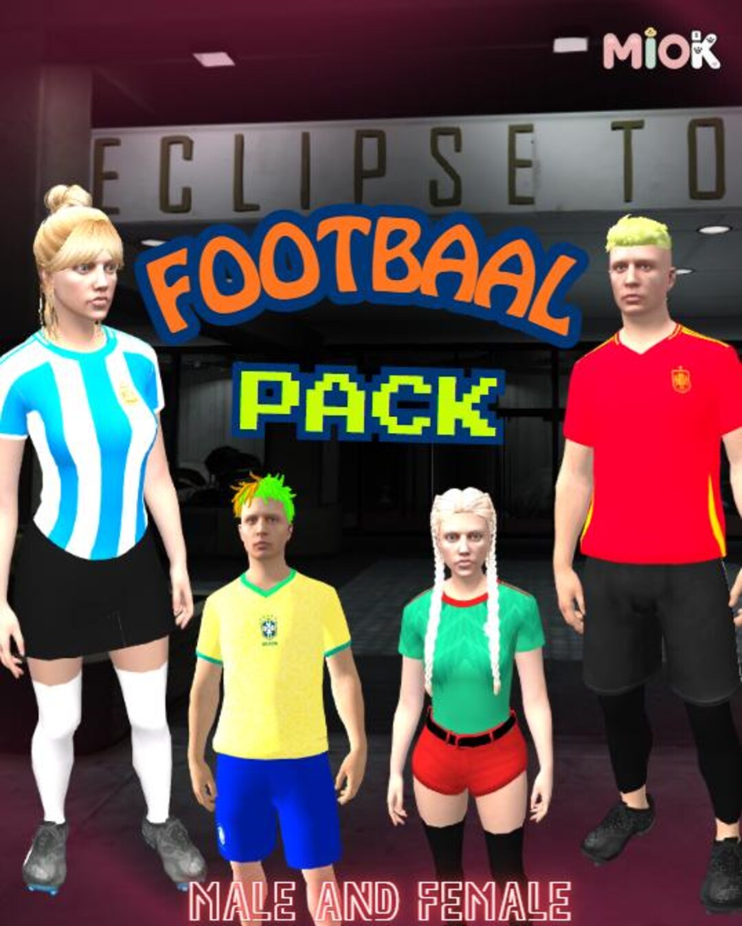 Football Pack No Brand - Fivem - GTAV - Etsy