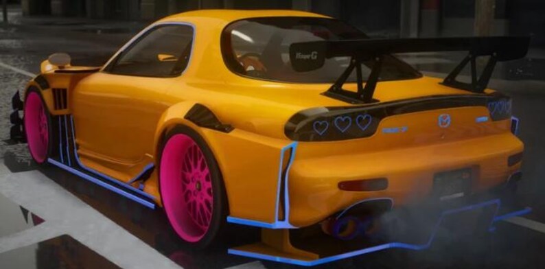 Mazda RX7 animado con luces para FiveM GTAV - Etsy México