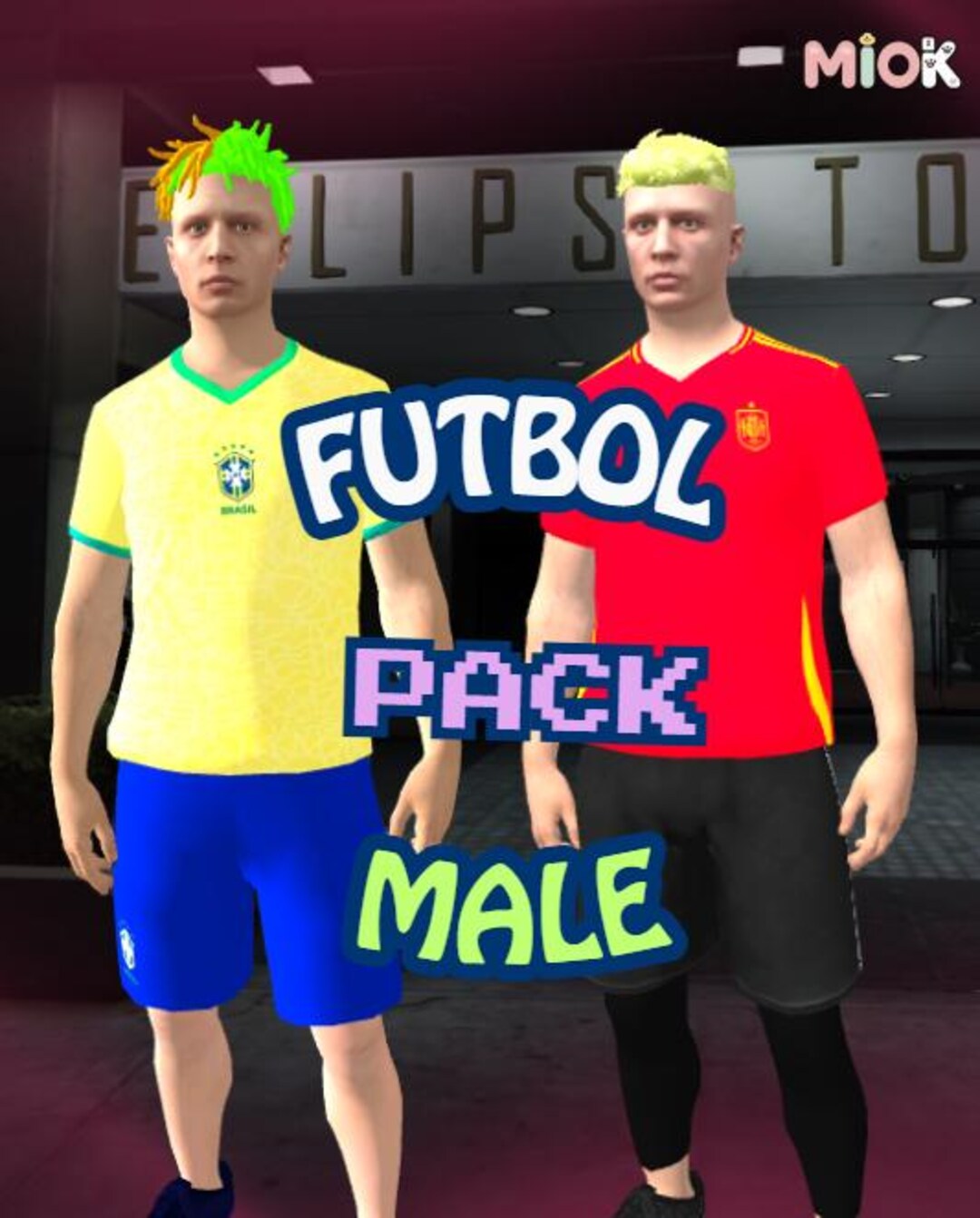Pack de football sans marque - FiveM - GTAV - ONLY MALE - Etsy France