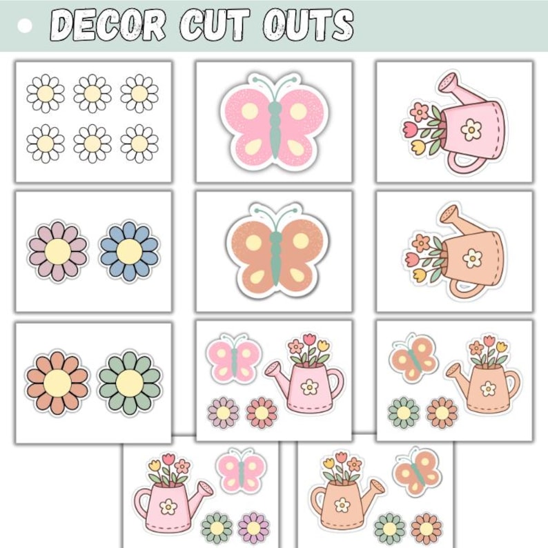 Spring Bulletin Board Kit | Student Photo Craft | Printable March April ...