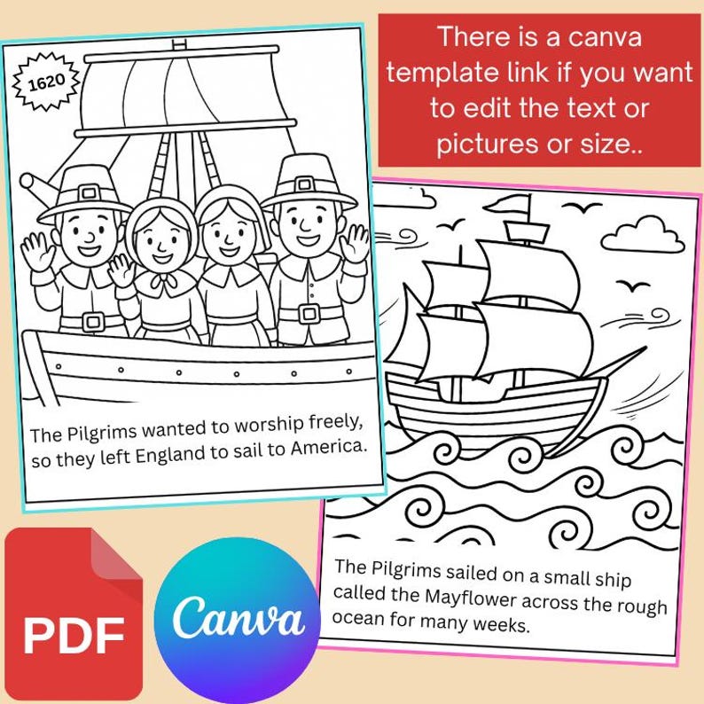 The First Thanksgiving Story Coloring Pages | November Read Aloud ...