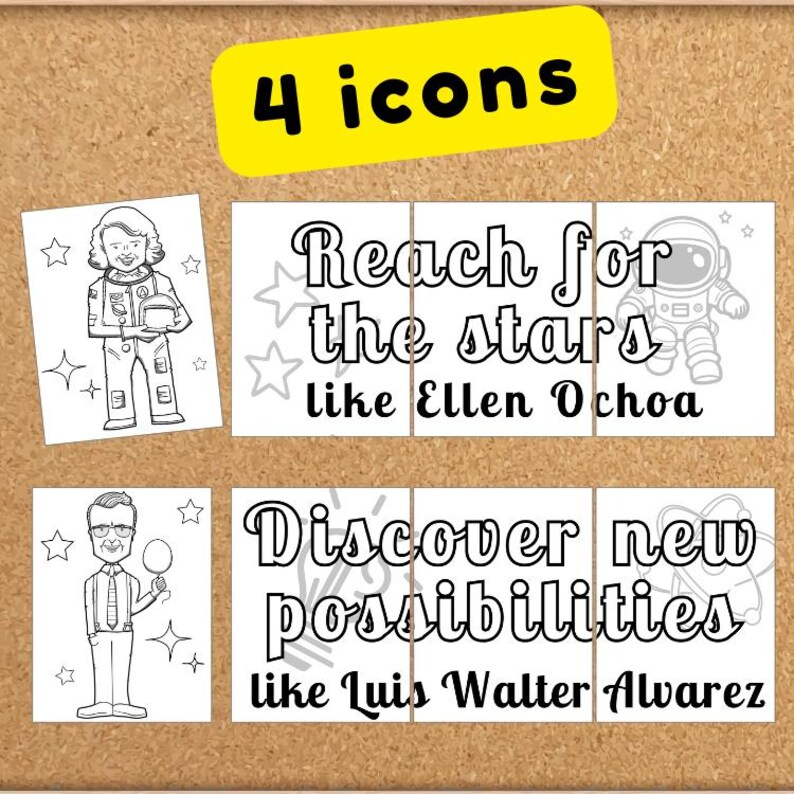 Hispanic Heritage Month Collaborative Coloring Poster | Ellen Ochoa ...