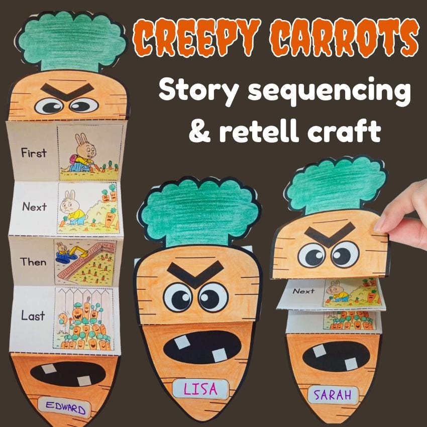 Creepy Tales Crafts | Carrots Crayon Pair of Underwear | Fall Autumn ...