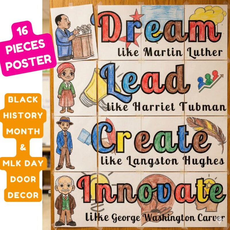 Martin Luther King Door Decorations - Etsy
