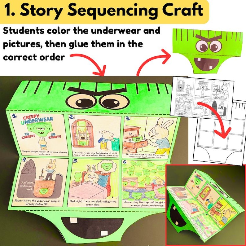 Creepy Tales Crafts | Carrots Crayon Pair of Underwear | Fall Autumn ...