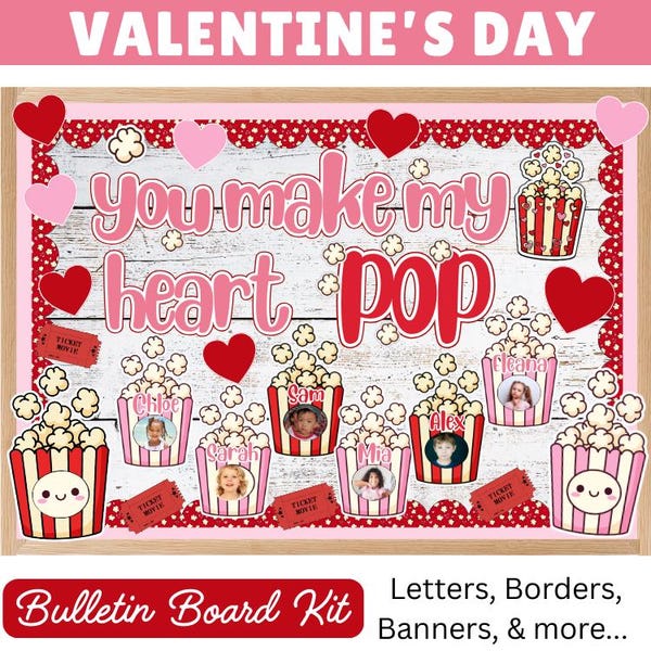 Bulletin Board Valentines Day - Etsy