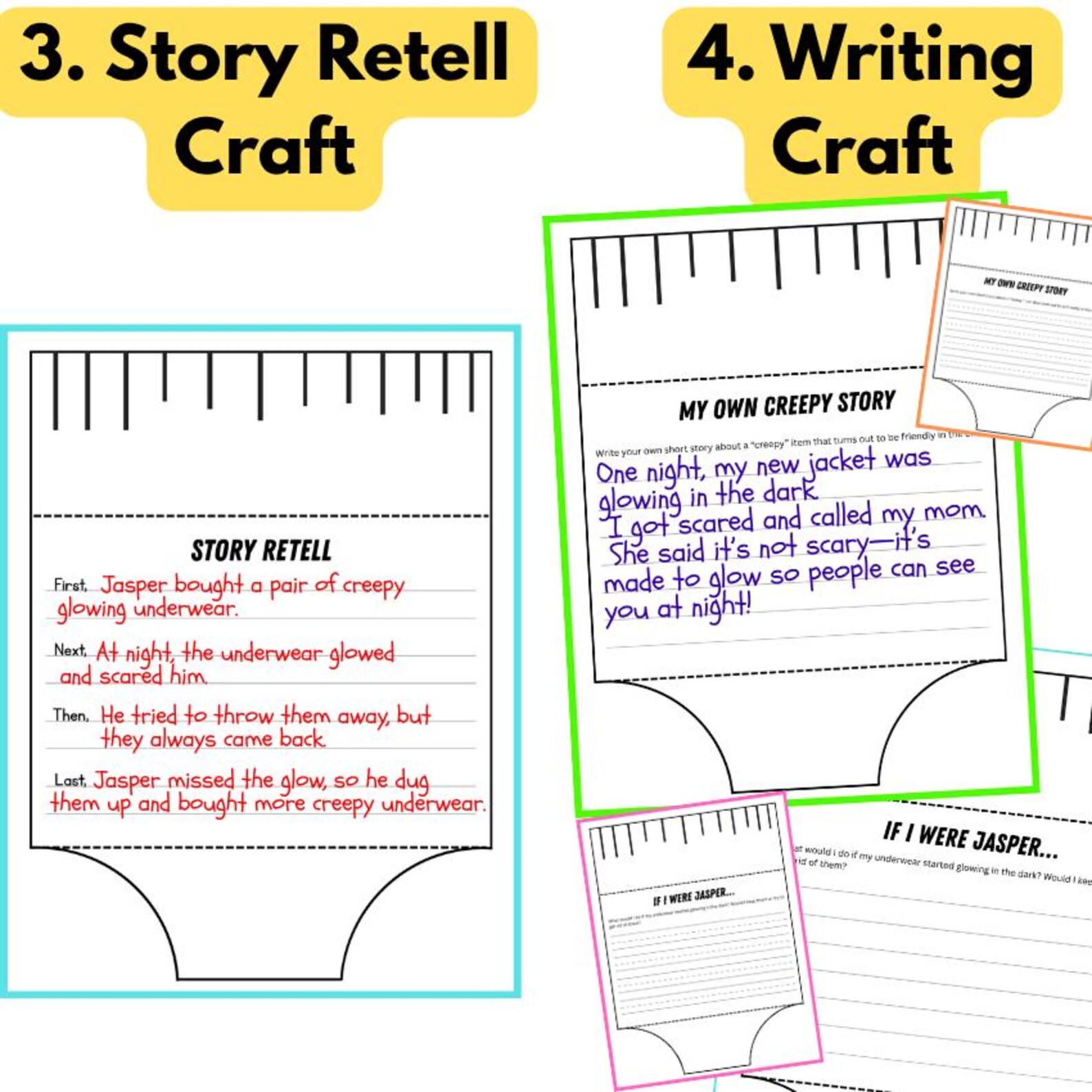 Creepy Tales Crafts | Carrots Crayon Pair of Underwear | Fall Autumn ...