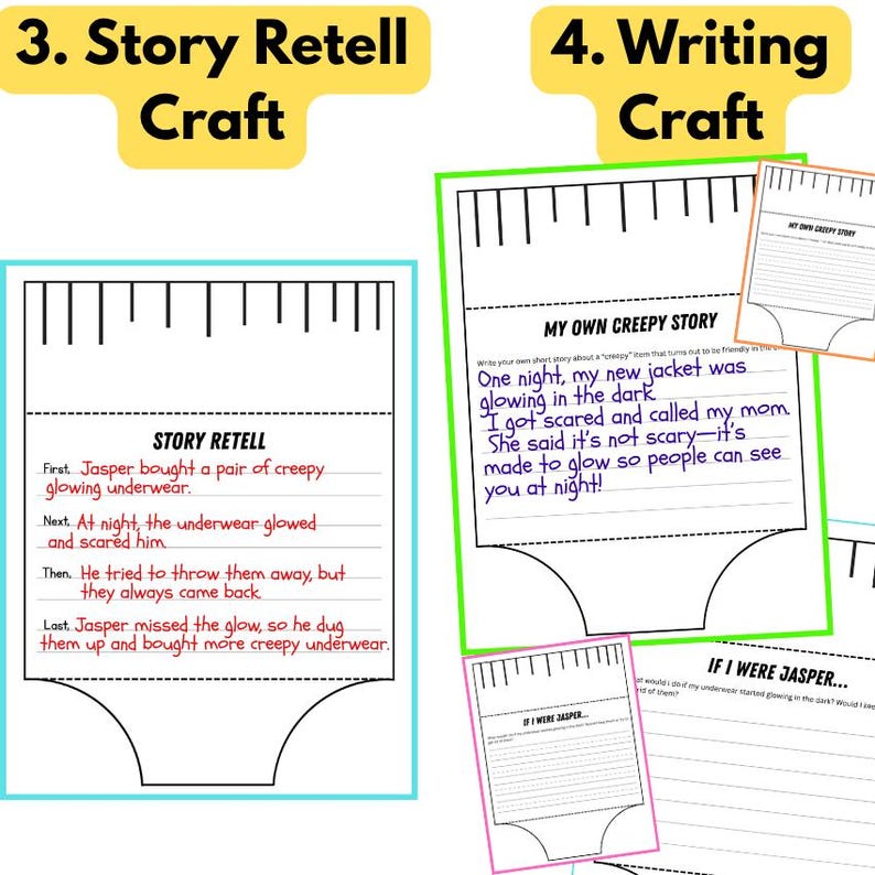 Creepy Tales Crafts | Carrots Crayon Pair of Underwear | Fall Autumn ...