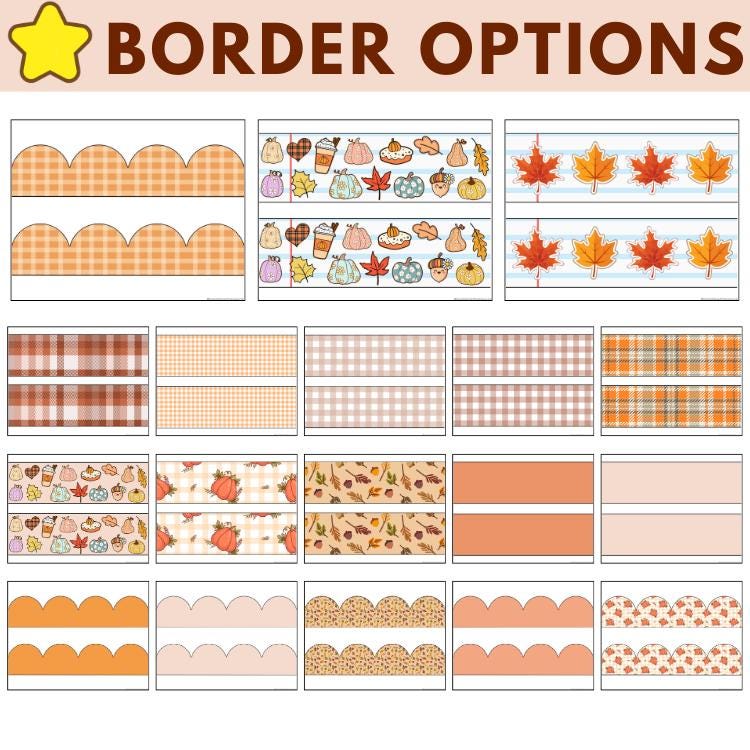 Autumn Fall Bulletin Board Kit | Thanksgiving Pumpkin Patch Student ...
