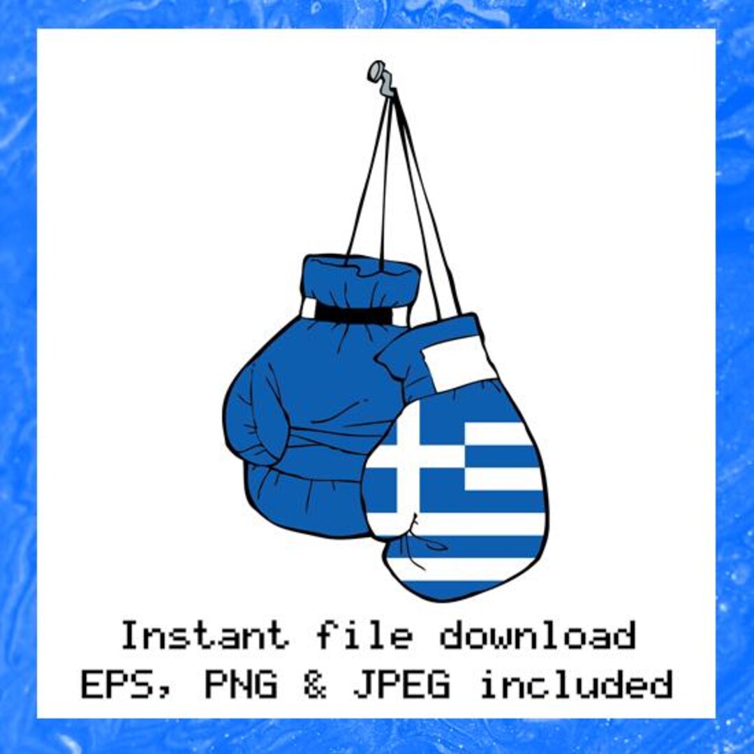 Greece Boxing Gloves EPS PNG JPEG Digital File - Etsy