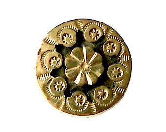 Antique Victorian Gold Collar Stud Button With Chester Hallmark 1898 ...