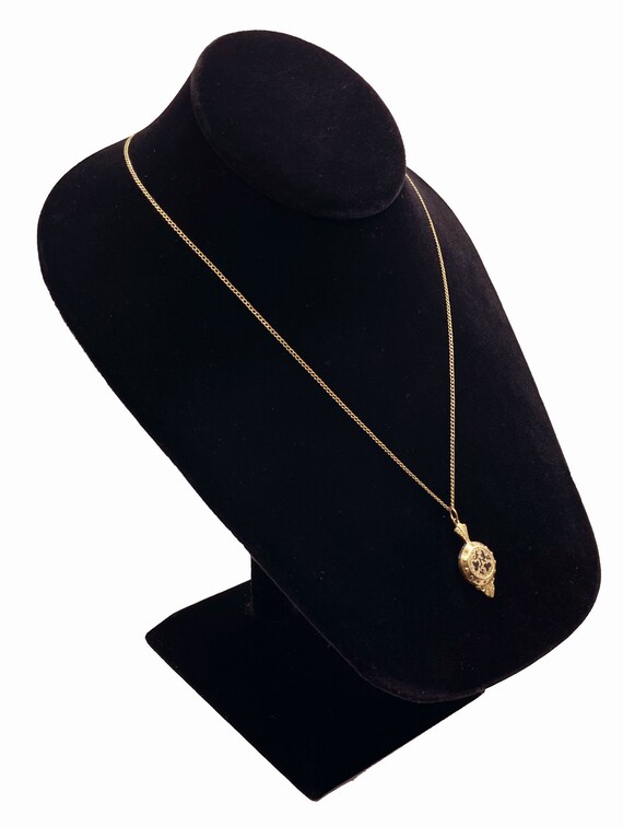 Antique Art Nouveau Gold Filled Pendant Necklace - Gem Antique Art Nouveau Gold Filled Pendant Necklace - Gem