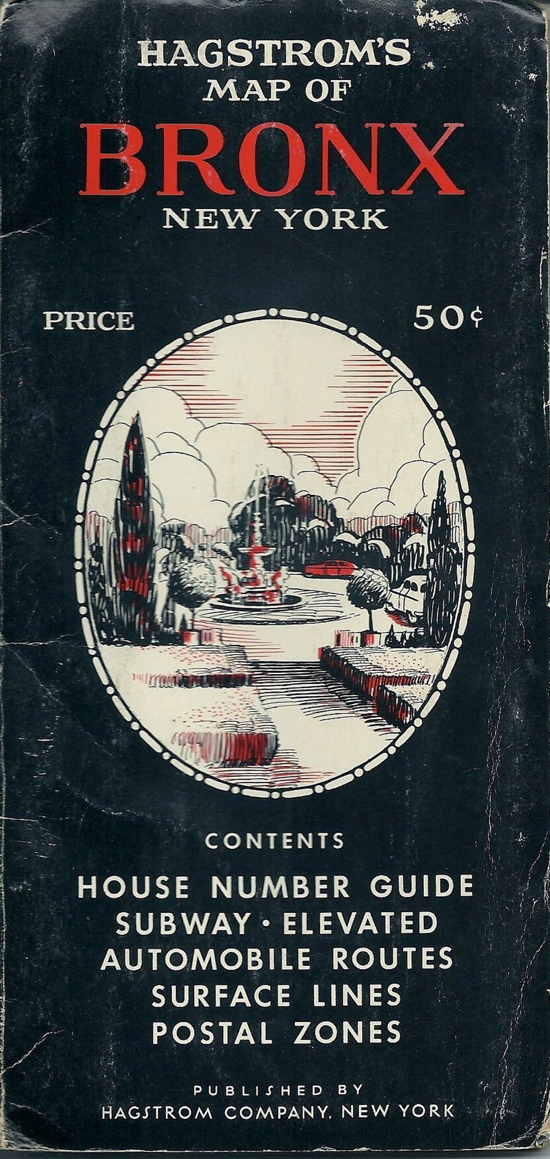 Vintage 1940s Bronx New York Map - Etsy