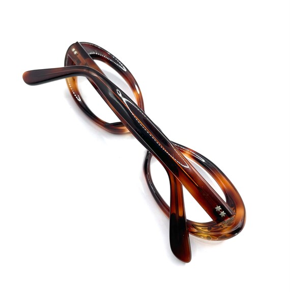 Vintage 1960s Amber Oval Tortoise Shell Eyeglass Fram… - Gem