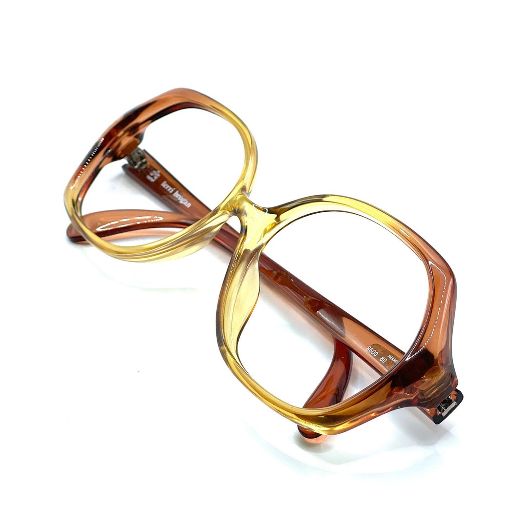 Vintage 1980s Amber Eyeglass Frames - Etsy