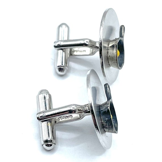 Vintage Frying Pan Cuff Links by Anson - Gem