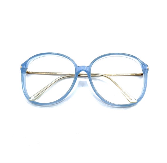 Vintage Unworn 1980s Blue Eyeglass Frames Never Used - Gem