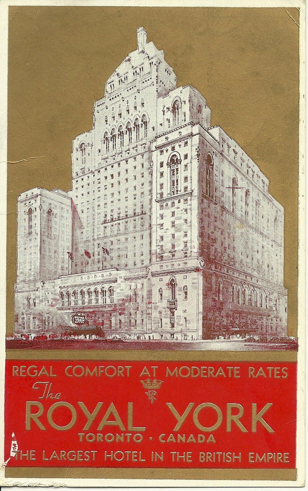 Vintage 1930s Toronto Canada Postcard Royal York Hotel Paper & Party Supplies Paper Postcards ...