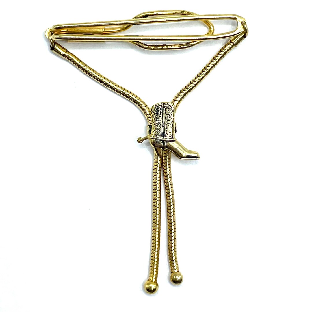 Vintage Cowboy Boot Tie Clip - Etsy