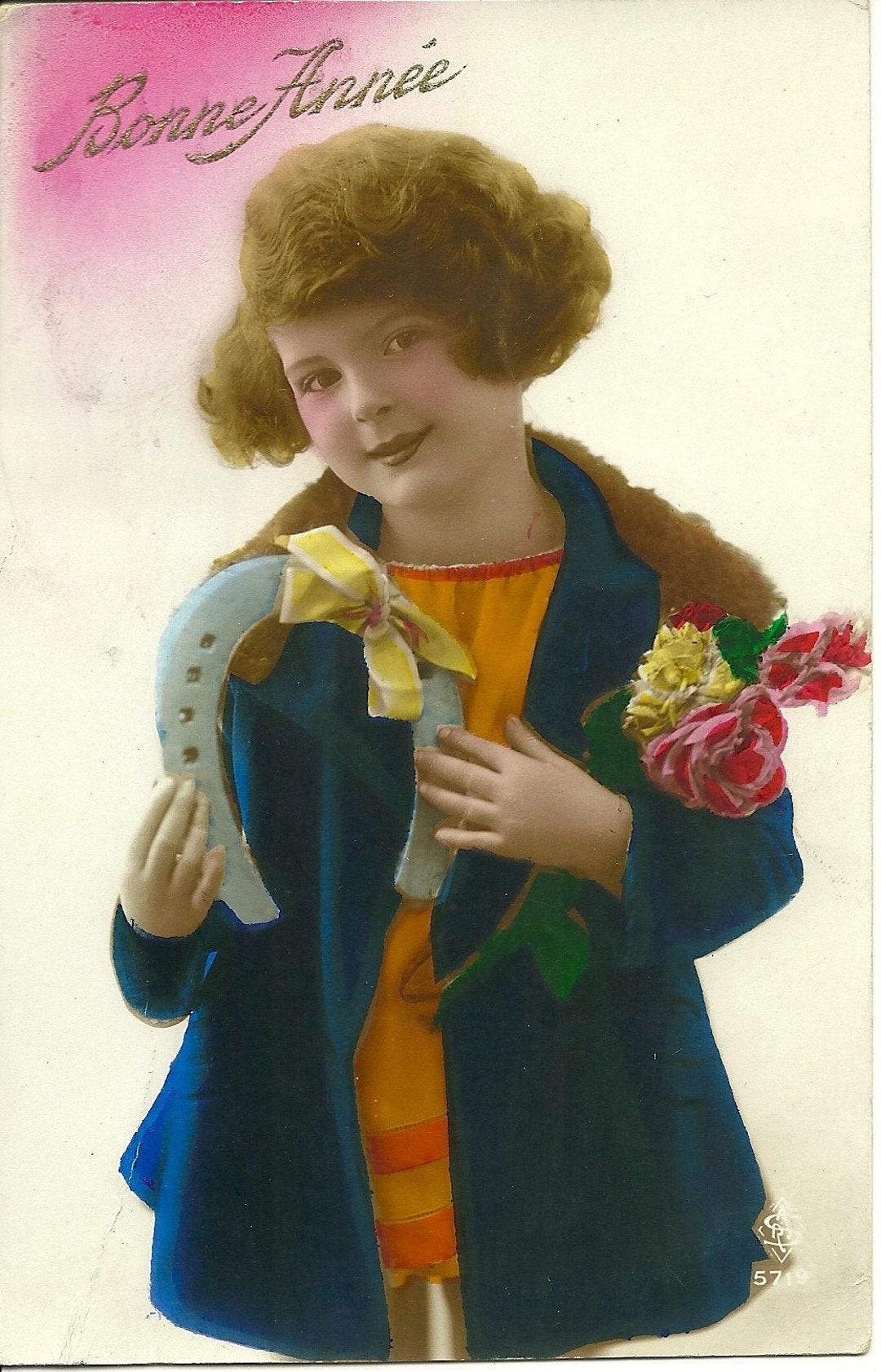 Antique Hand Colored French Postcard - Etsy