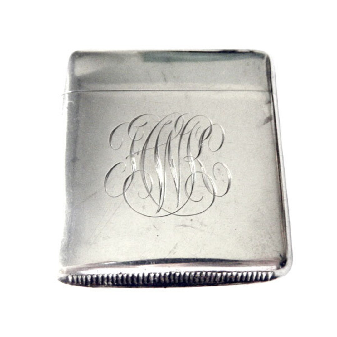 Antique Sterling Silver Match Safe - Etsy