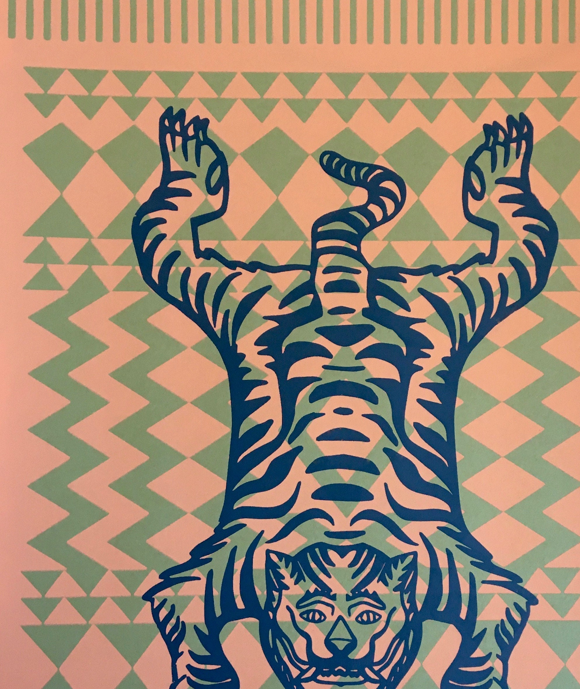 Tibetan Tiger Screen Print - Etsy