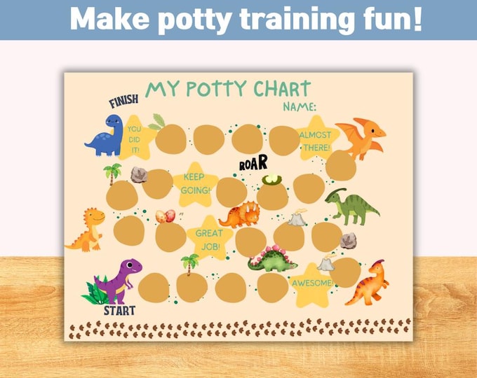 Printable Reward Chart, Dinosaurs Reward Chart, Dinosaurs Potty Train ...