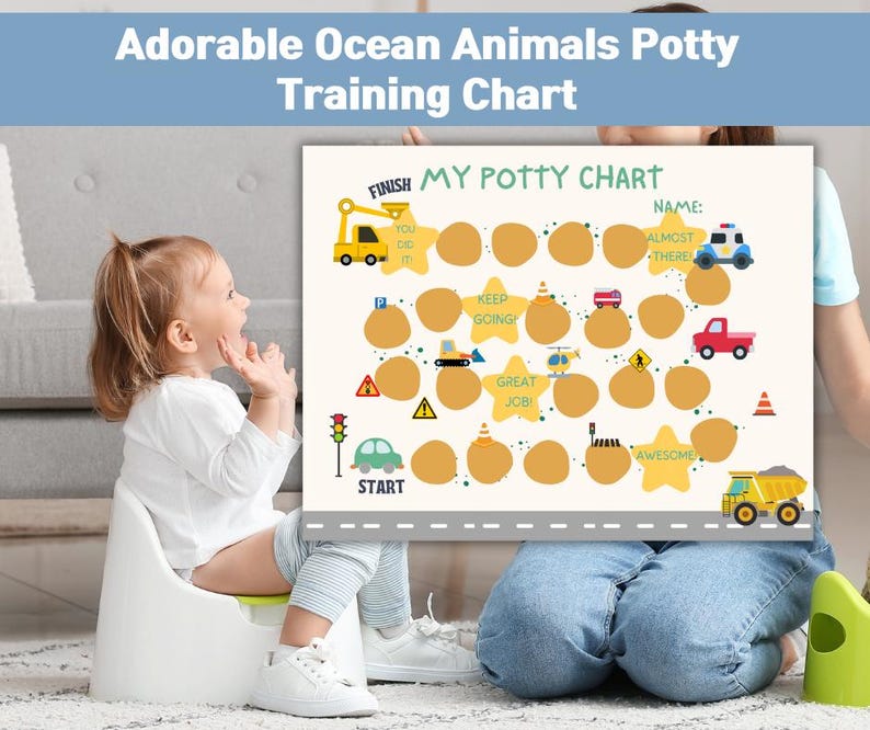 Cars Potty Training Chart | Printable Reward Chart for Kids | Toddler ...
