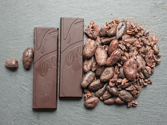 100% Cacao Unsweetened Organic Chocolate Bars Pack of 2 30g | Etsy