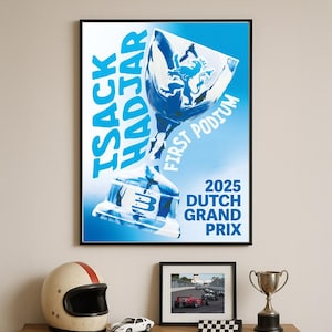 Isack Hadjar F1 Poster: 2025 Dutch Grand Prix, VCARB Racing Art - Etsy