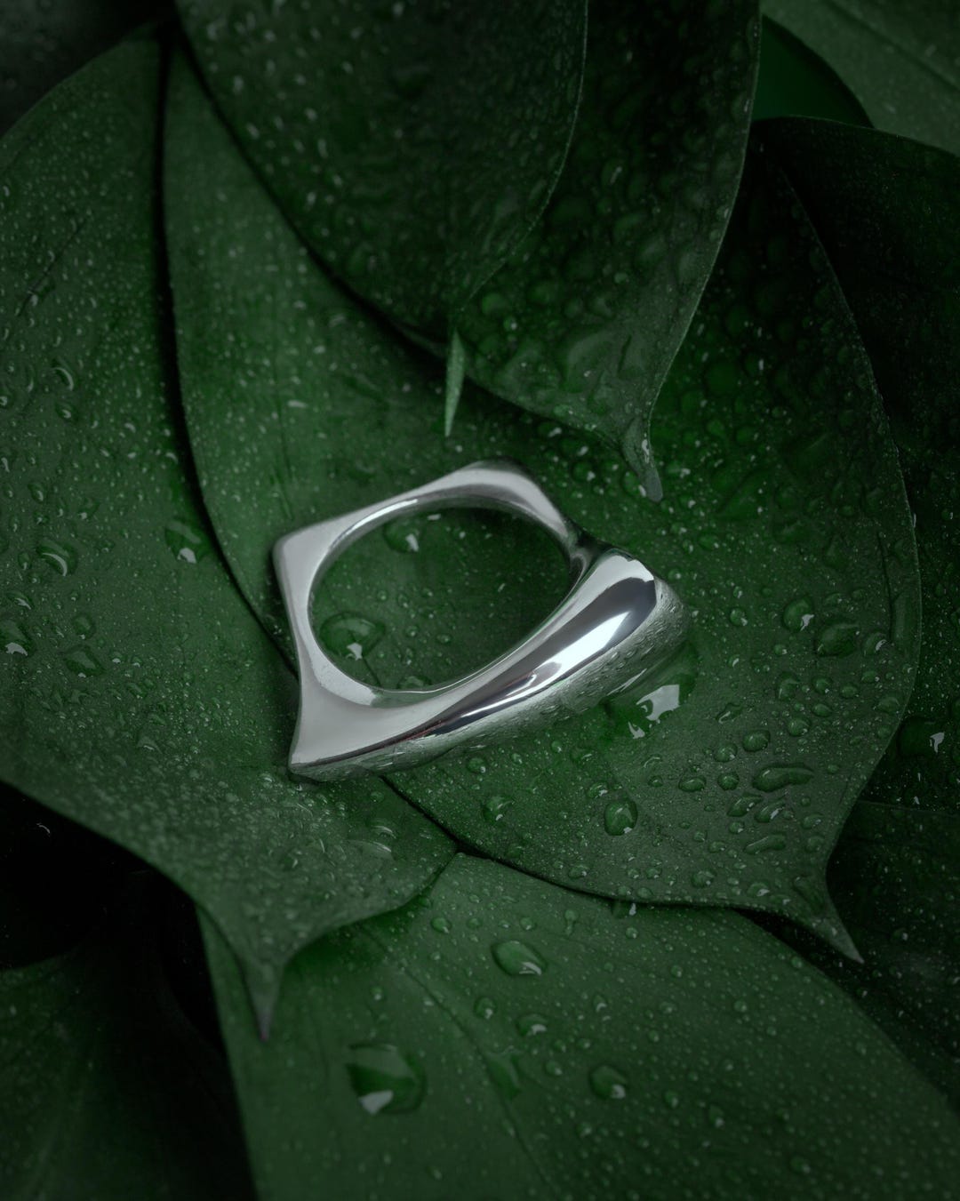 Sculptural Statement Ring, Unique Organic Silver Ring, Modern ...