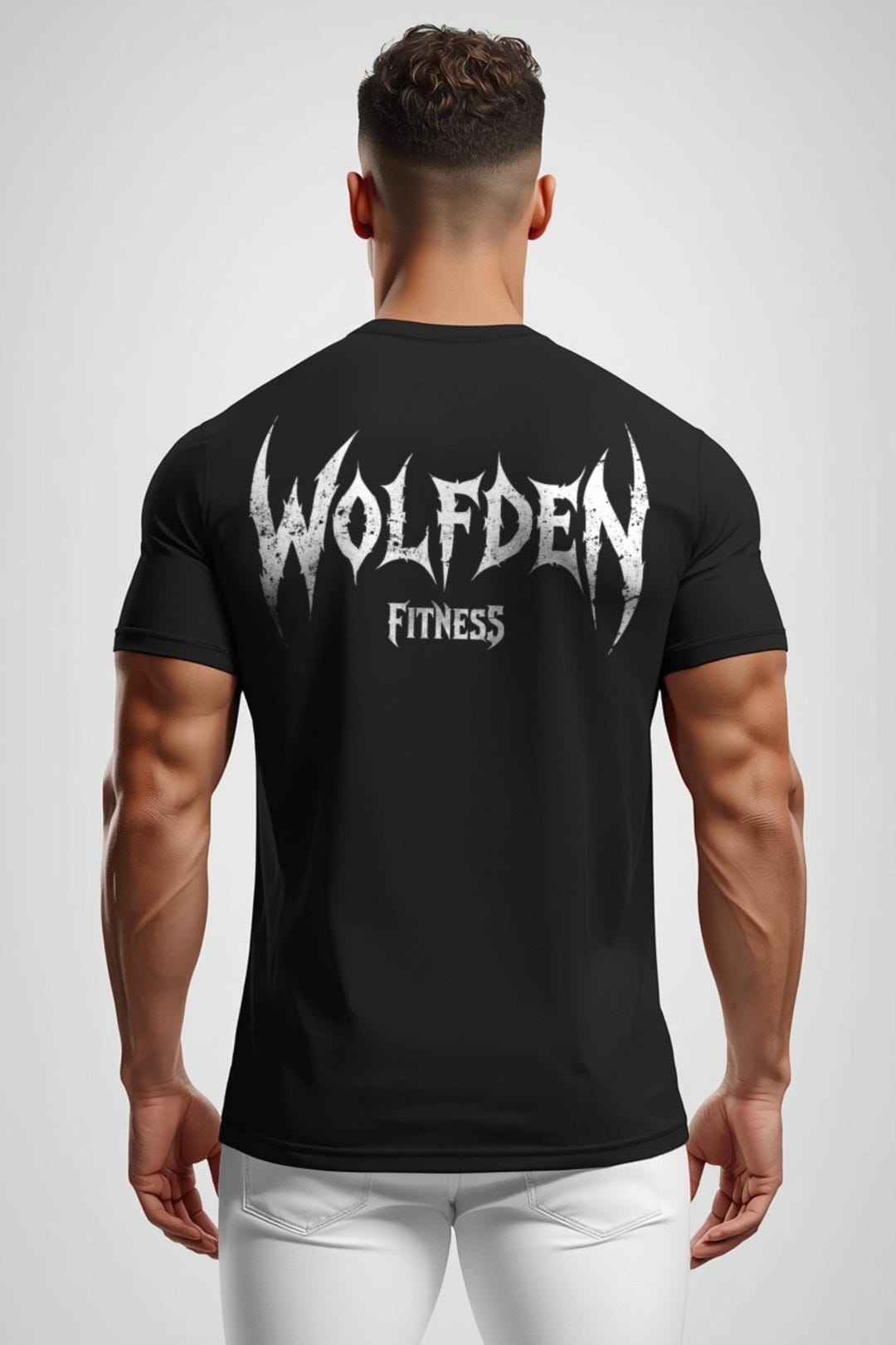 Wolfden Fitness Gym Shirt | Gothic Wolf Workout T-shirt - Etsy