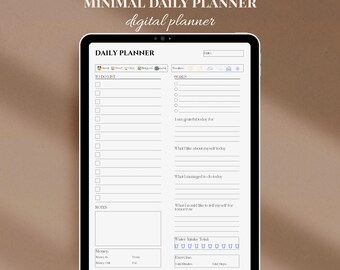 Digital Daily Planner, Goodnotes Planner, Daily Planner, Digital ...