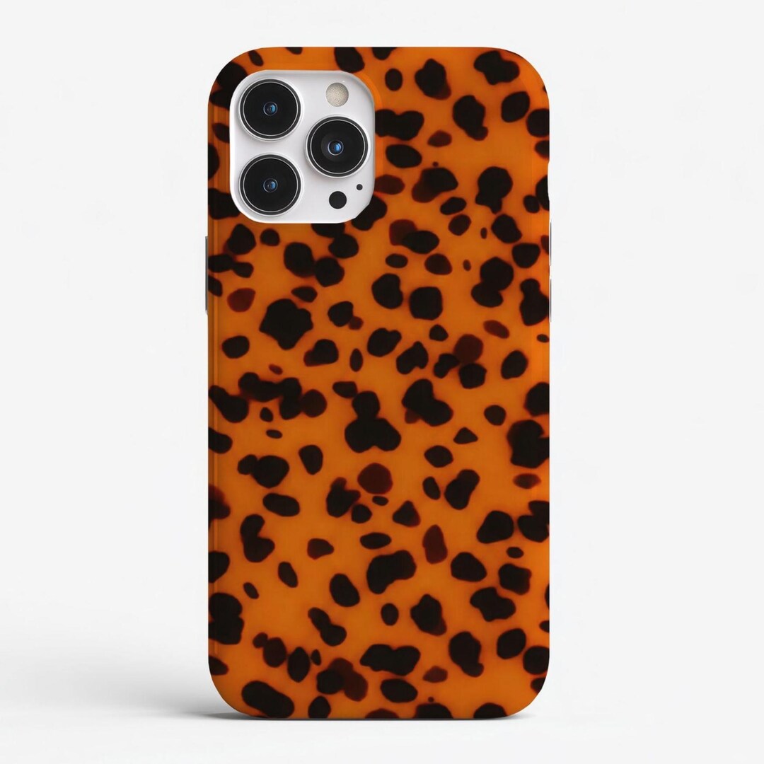 Amber Tortoise Shell iPhone Case, Spotted Fashion Cover - Etsy UK