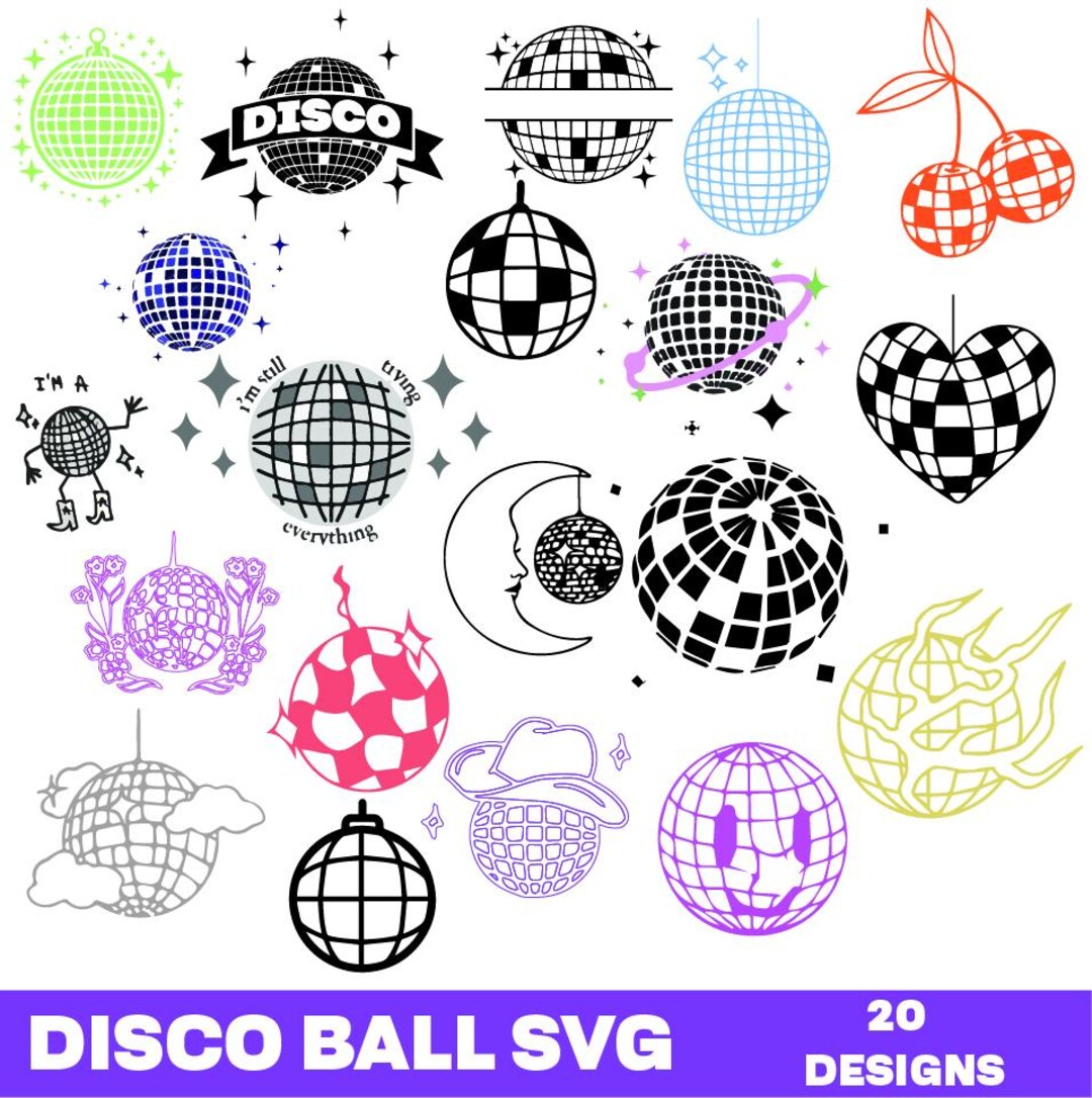 Disco Ball SVG Bundle: Bachelorette Party Decor (digital Download) - Etsy