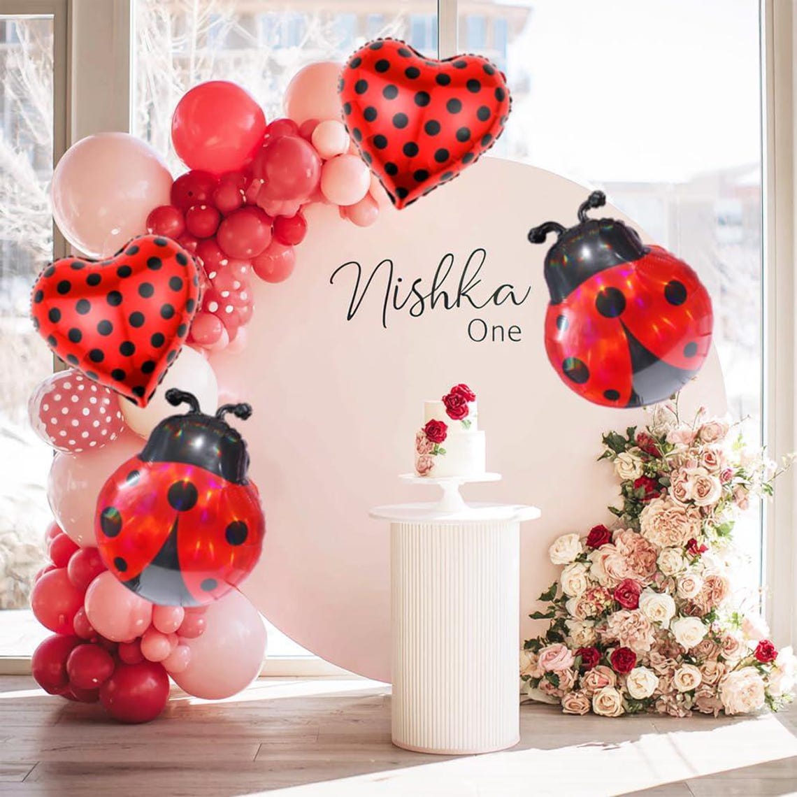 Ladybug Foil Mylar Balloons Insect Bug Spring Theme Lady Bug Party ...
