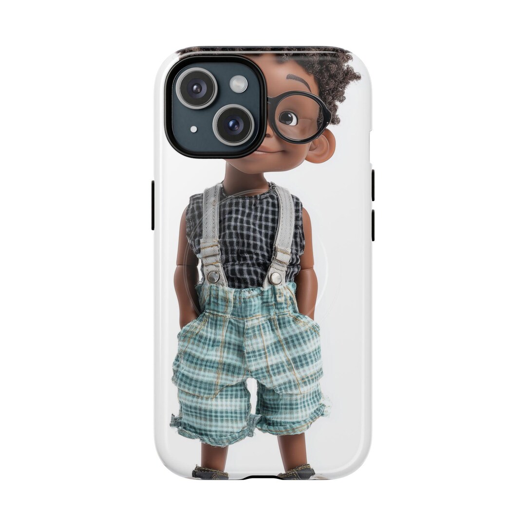 Cartoon Boy Character Phone Case: Tough Magnetic iPhone Cover - Etsy