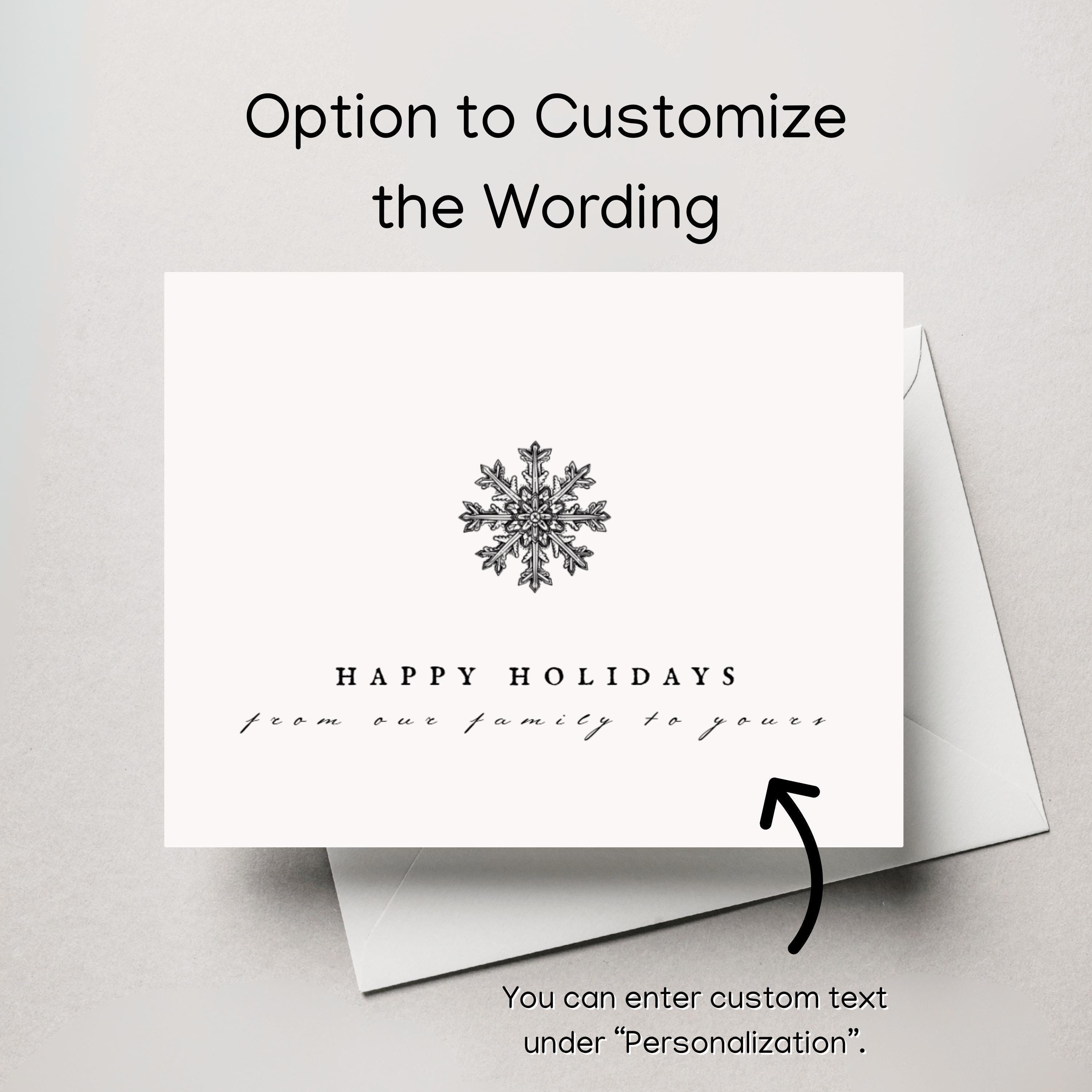 Minimalist Christmas Cards | Holiday Greeting Card Set - Etsy