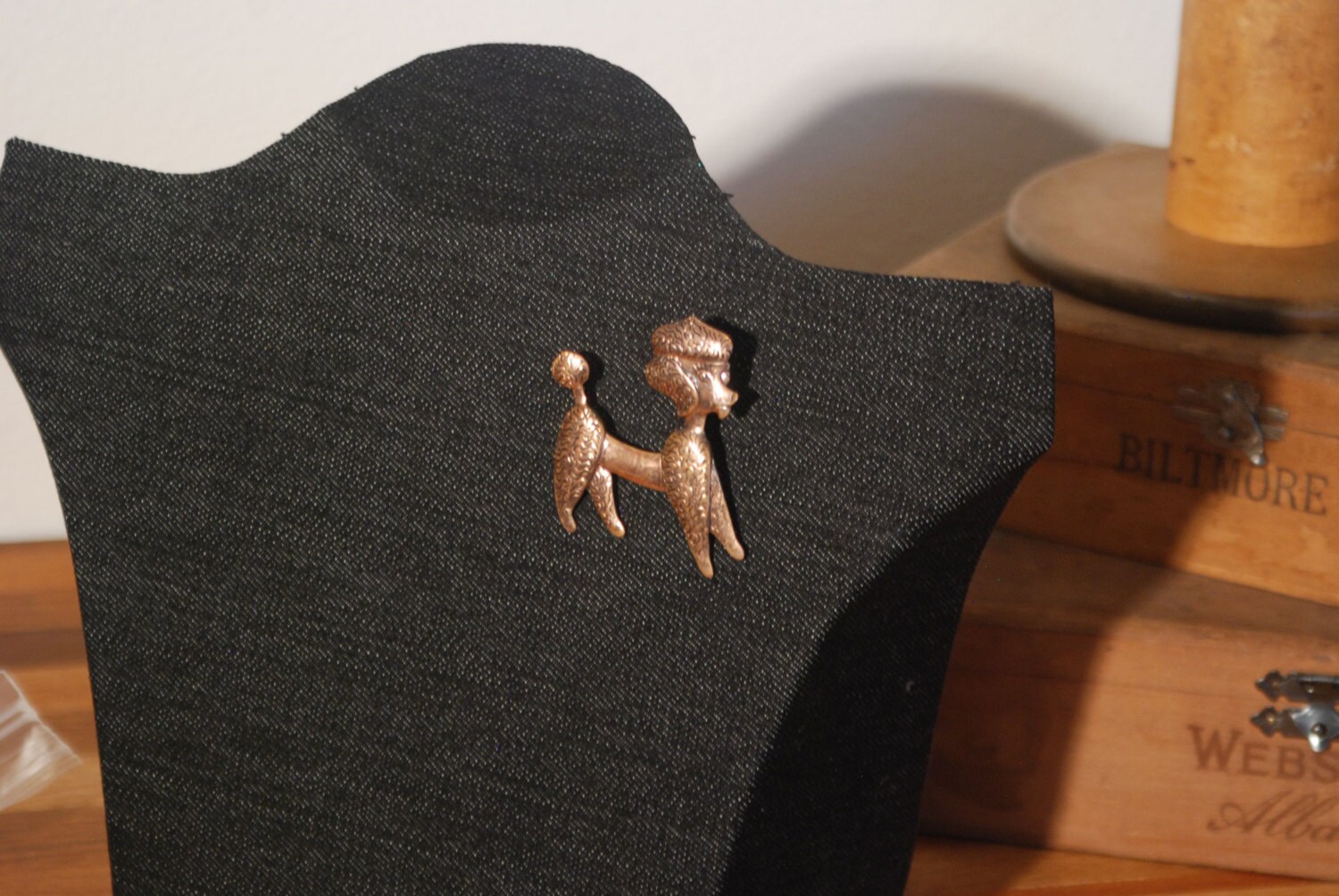 Poodle Pin Rose Gold Tone Copper Brooch Dog Lover Buy Me Dog-gone-it - Etsy